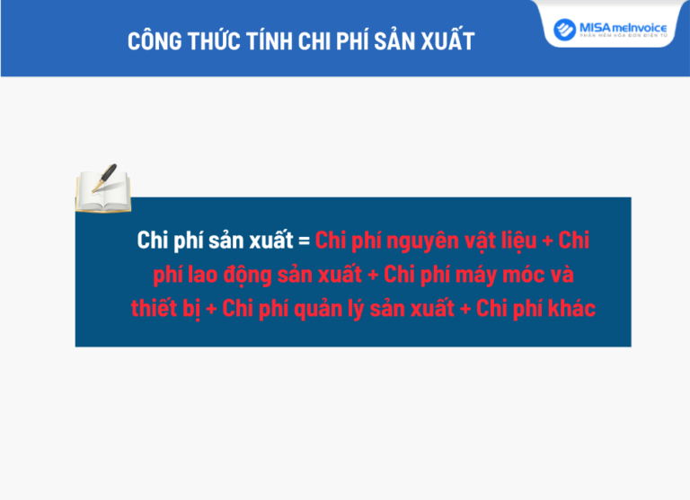 Chi phí sản xuất là gì? Phân loại, Công thức tính & Ví dụ minh họa ...